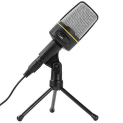 Pro Condenser Microphone with Tripod Stand – Flexible Desktop Mic for ...